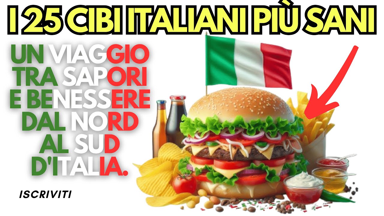 i 25 Cibi Italiani più Sani : Il Numero 1 Ti Sorprenderà! - YouTube