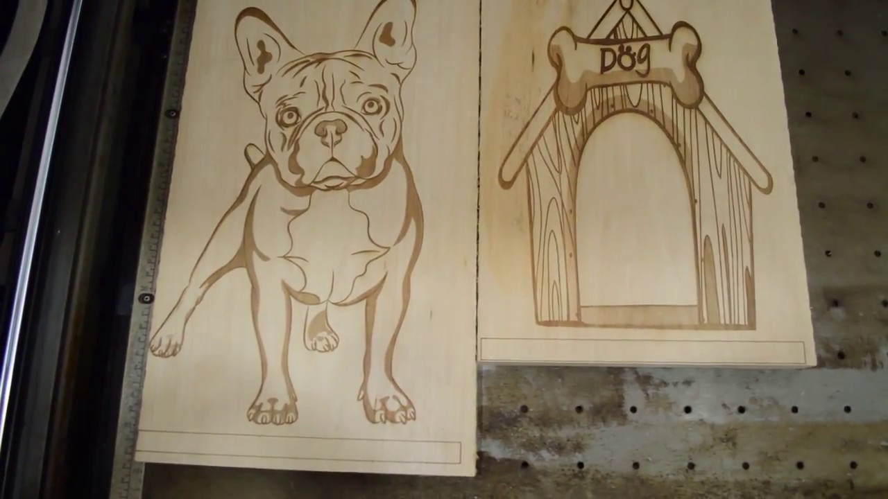 Dog Laser Engraving - YouTube