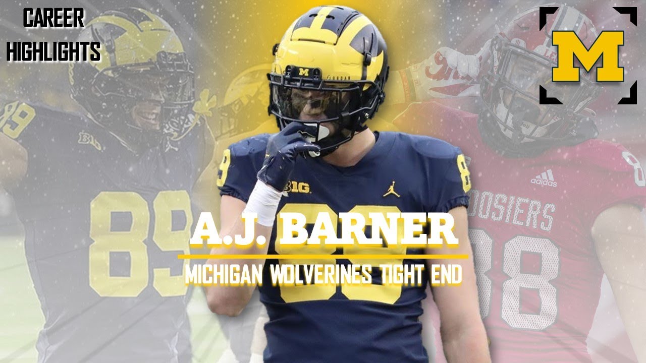 A.J. Barner | 𝟠𝟡 | Michigan Wolverines TE - YouTube