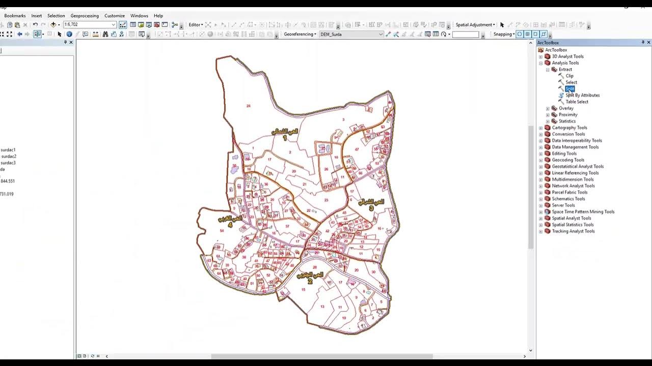 Split Tool ArcGIS - YouTube