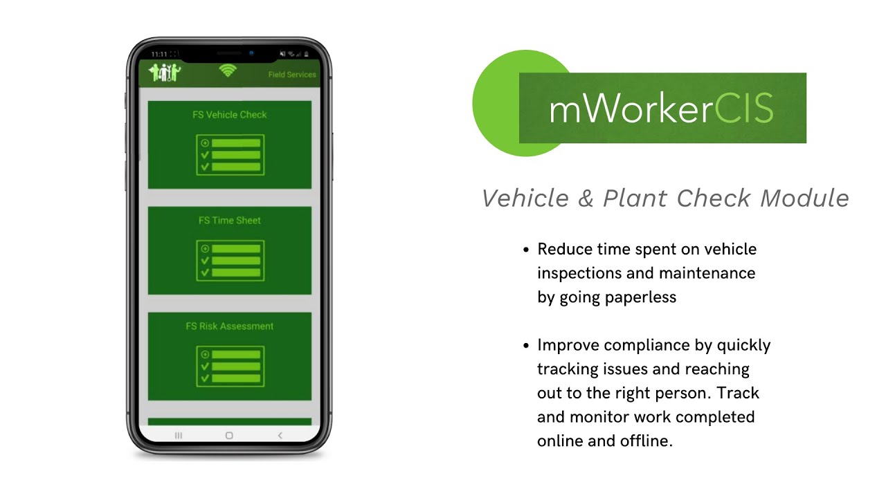 mWorkerCIS - Vehicle Check Module - YouTube