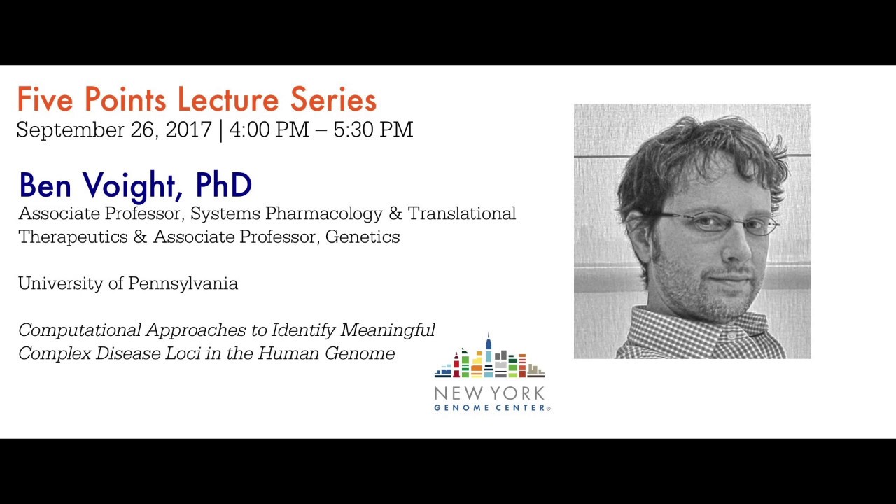 Ben Voight, PhD - YouTube