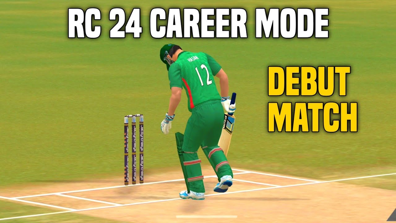 RC 24 Career Mode | Debut Match vs India real cricket 24 batting tips ...