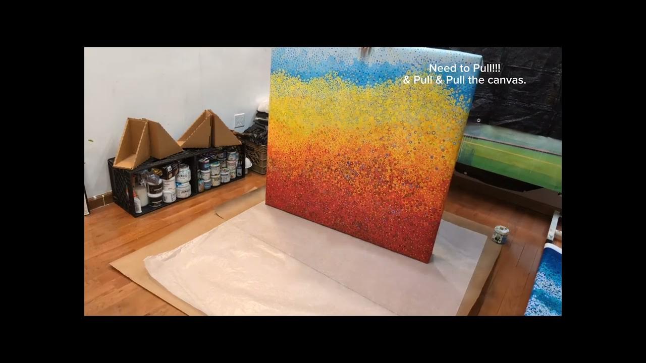Artists Life! preparing canvas!!! - YouTube