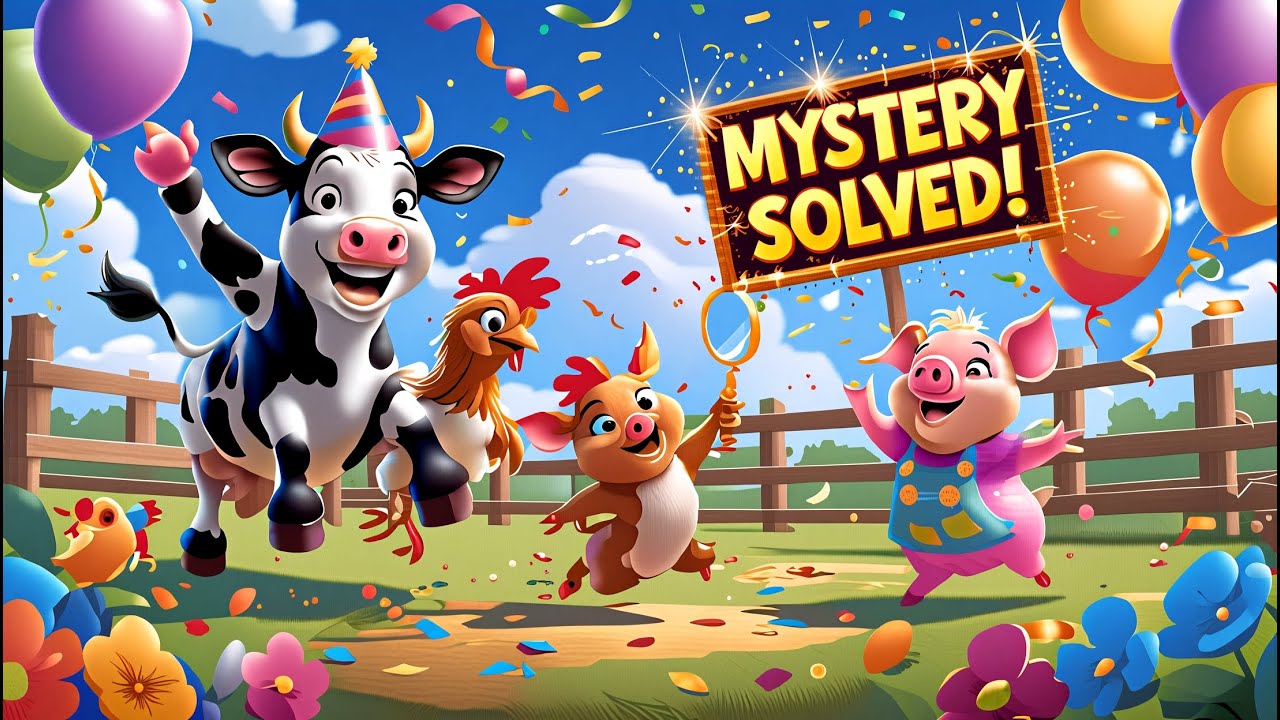 Farm Mystery Solved! Fun Kids Song with Singing Animals - YouTube