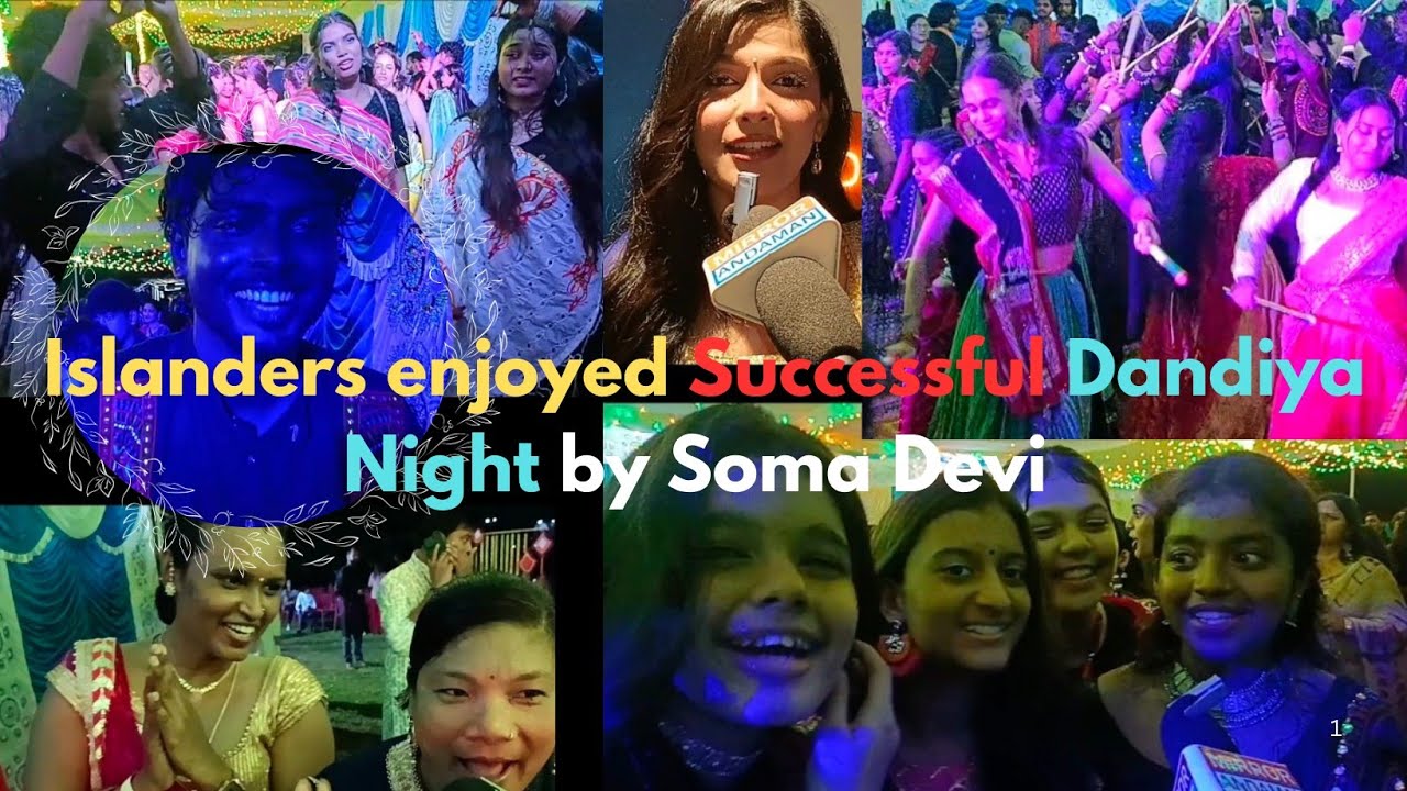 Islanders enjoyed Successful Dandiya Night by Soma Devi - YouTube