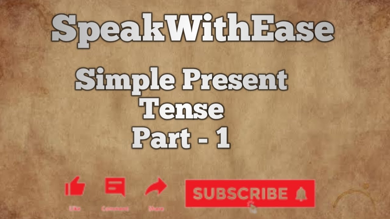 How To Learn Simple Present Tense - Part - 1 - YouTube