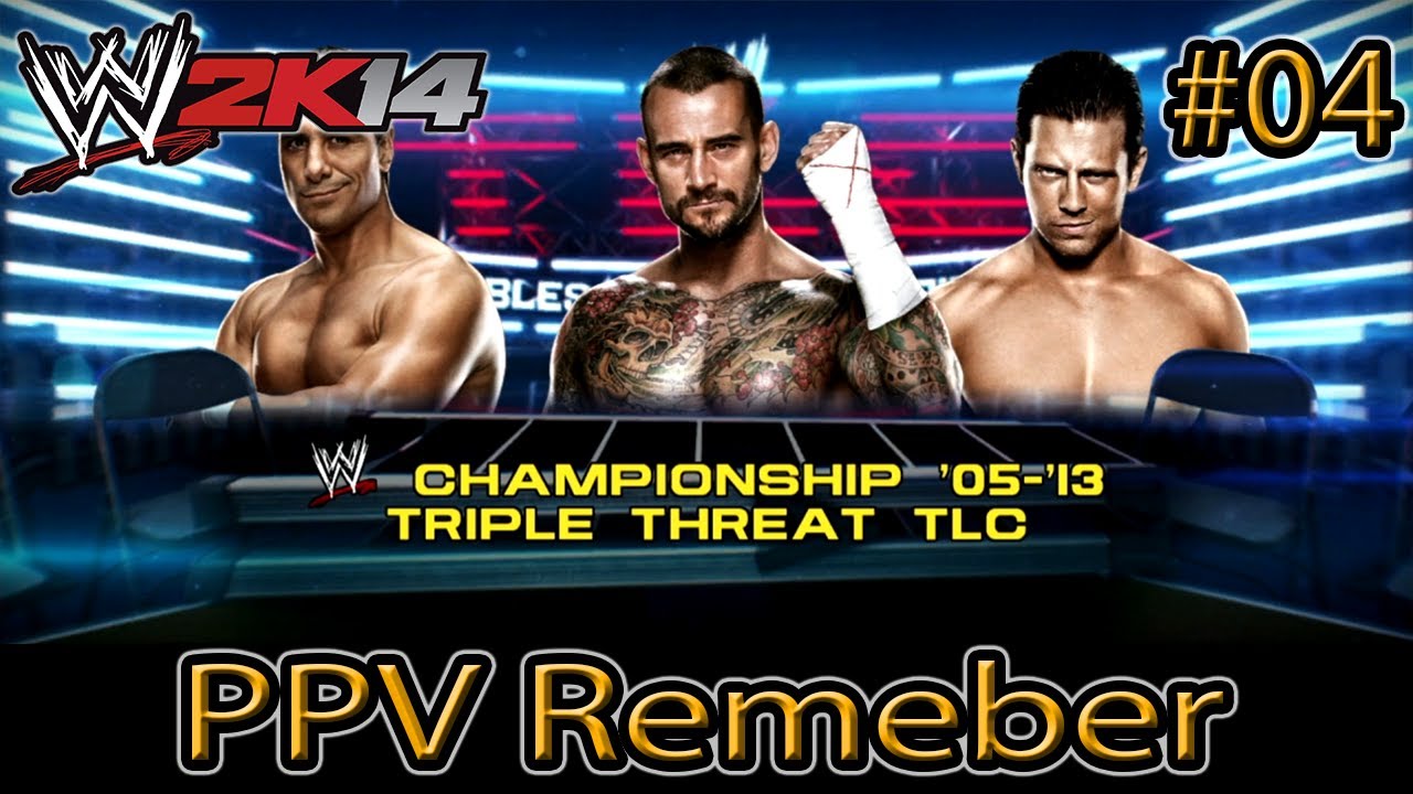 WWE 2K14 - PPV Remember: CM Punk vs The Miz vs Alberto Del Rio - TLC ...