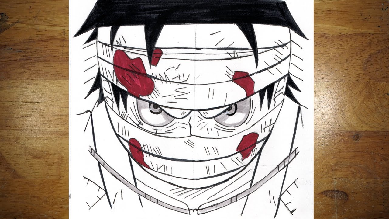 Drawing MONKEY D LUFFY Injured [One Piece] - YouTube