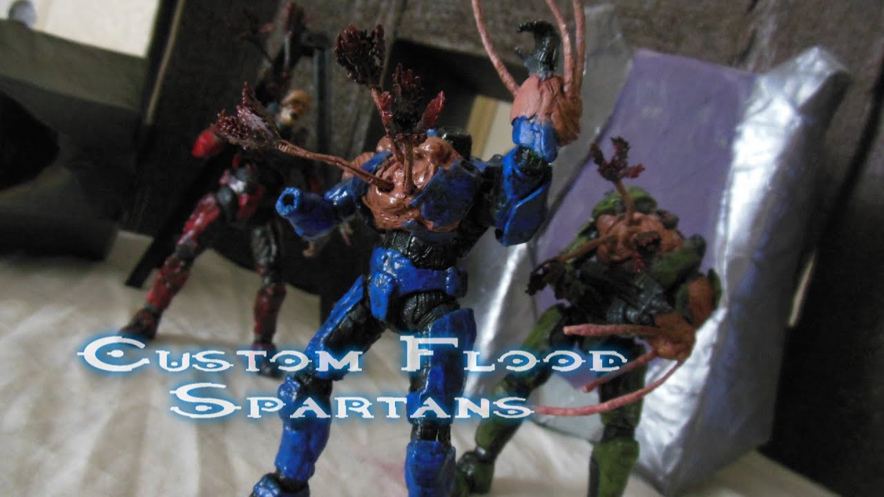 Halo Flood Infected Spartan Customs - YouTube