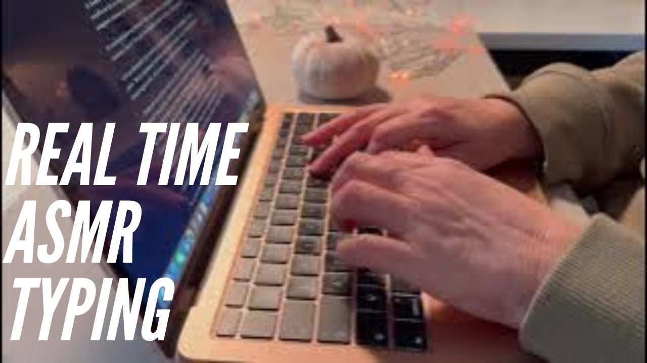ASMR Fast Typing | ASMR Keyboard Typing | Real time video | No music | Background Noise - YouTube
