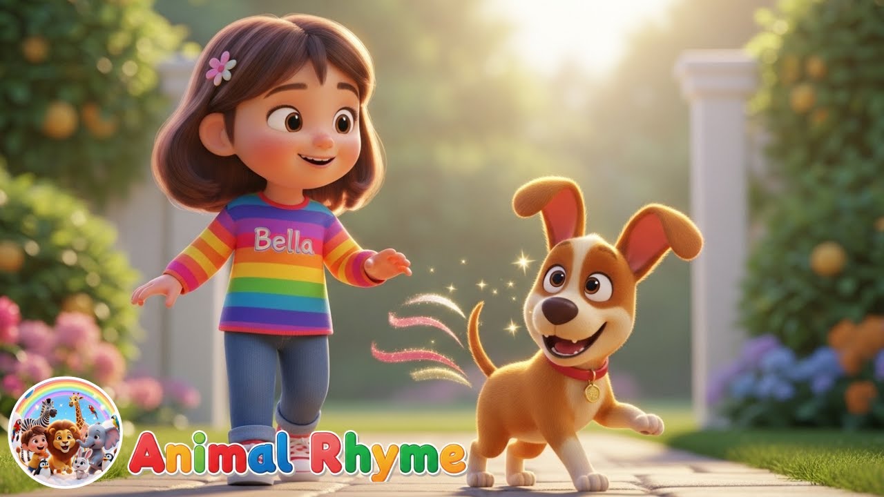 Dancing Dog Wiggles His Tail 🐶💃 | Sing with Bella & Fun Action Song for ...