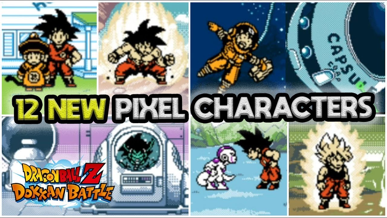 12 NEW PIXEL CHARACTERS ANIMATIONS (Saiyan & Planet Namek Saga) Dragon ...