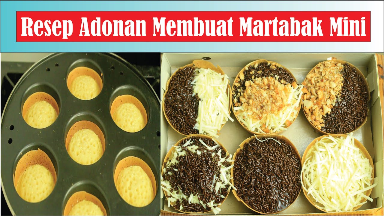 Resep Cara Membuat Martabak Manis Mini - YouTube