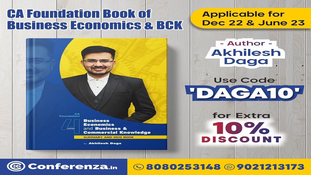 Akhilesh Daga - CA Foundation Book of Business Economics and BCK - Dec ...
