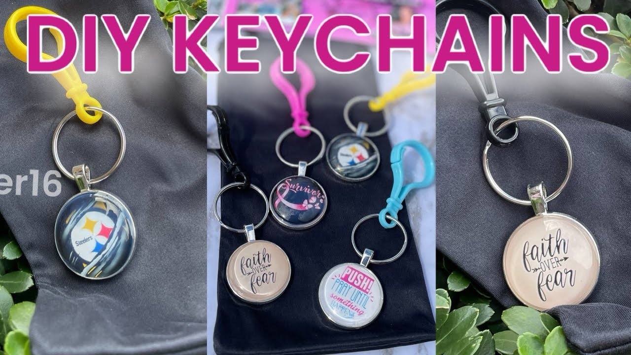 DIY KEYCHAINS| WATCH ME KEYCHAINS WITH TRAY CHARMS| Vlogtober16 - YouTube