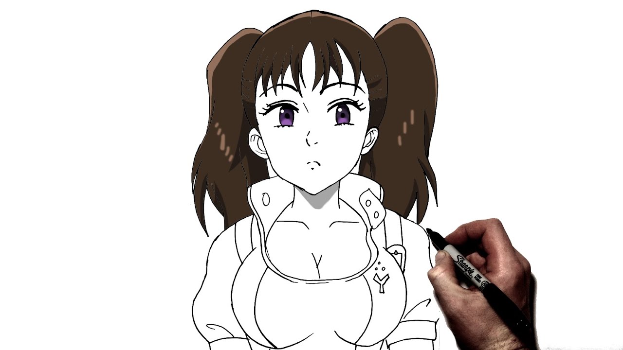 How To Draw Diane Step By Step Seven Deadly Sins Youtube