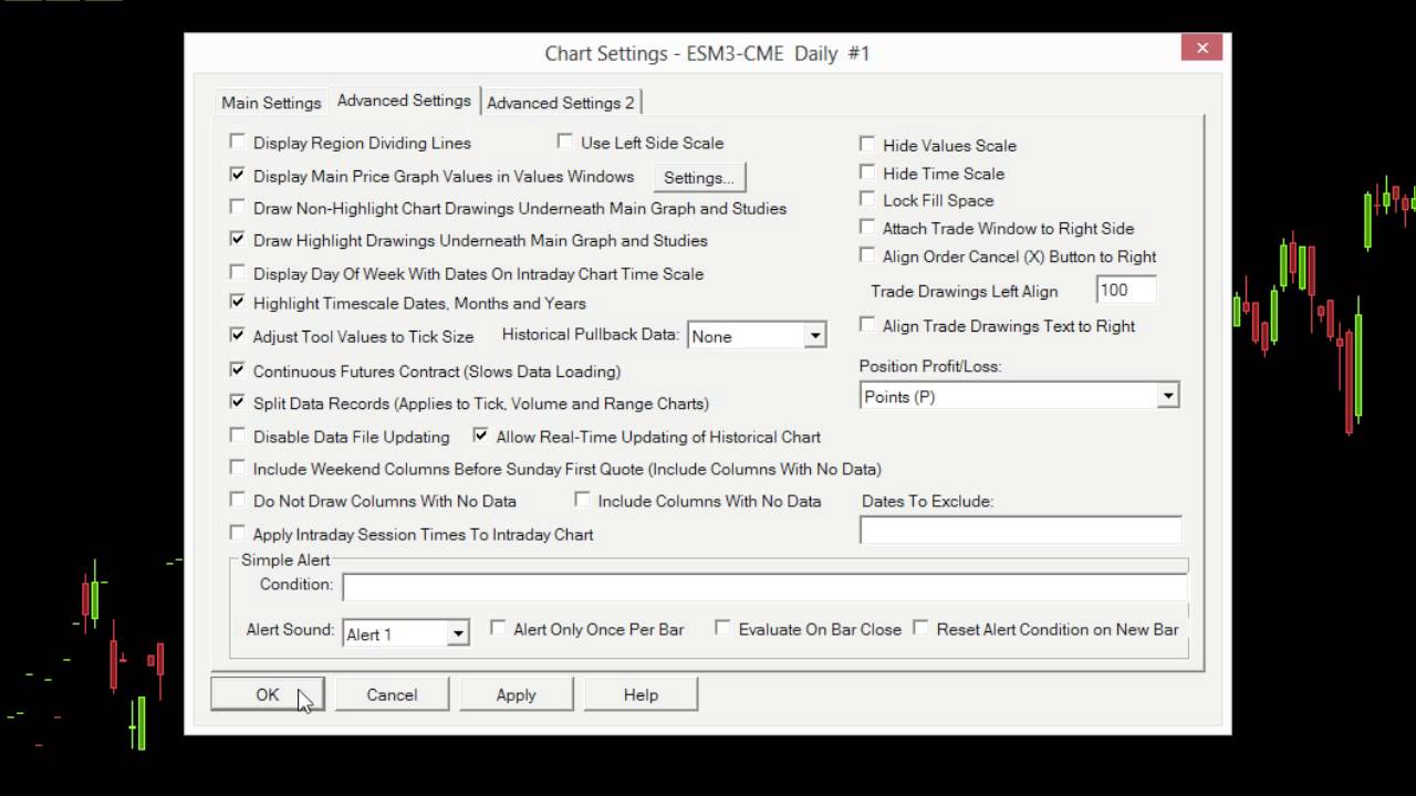 Sierra Chart - Setting up a Continuous Futures Contract - YouTube