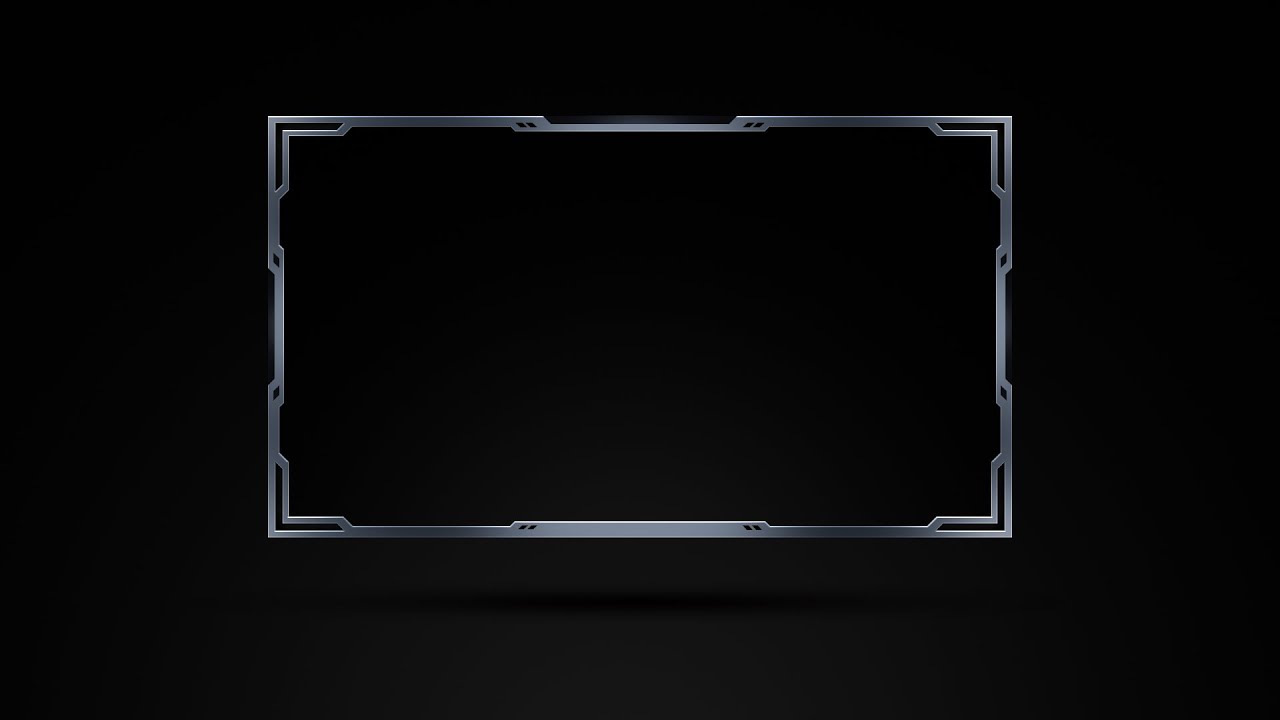 Animated Grey Webcam Overlay Template for Streamers - YouTube