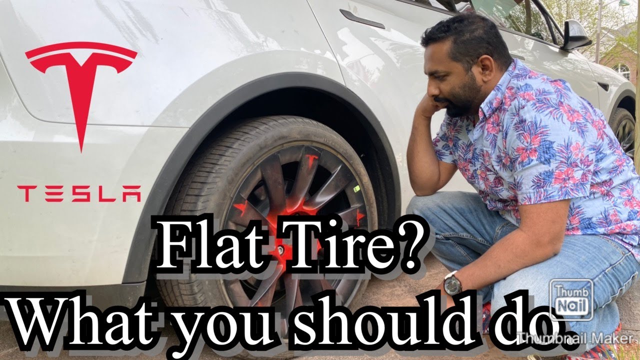 What to do if you get a Flat Tire in your TESLA | Cost to repair or ...