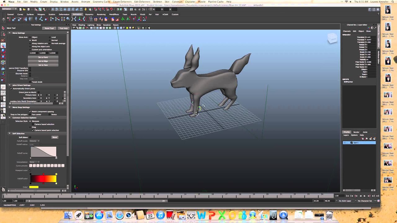 Maya Test Model - YouTube