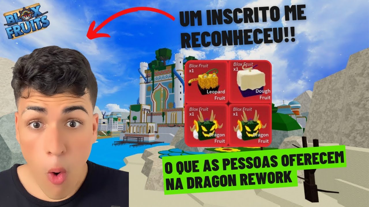O QUE AS PESSOAS OFERECEM PELA DRAGON REWORK NO BLOX FRUITS - YouTube