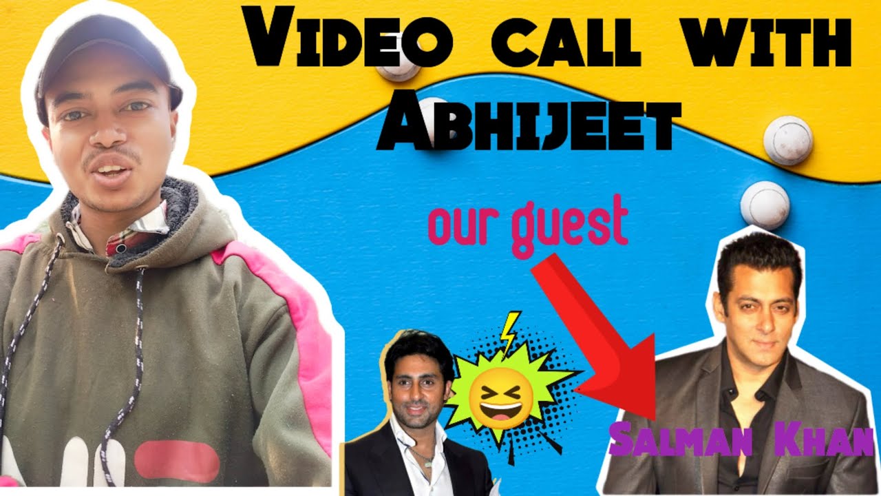 Video Call With Abhijeet Our Guest Salman Khan Sonu Khatri Youtube