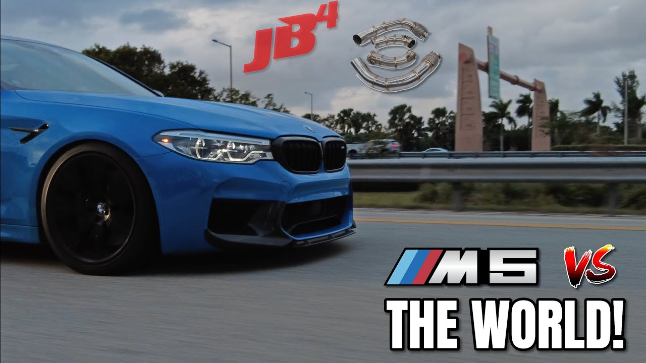 BMW F90 M5 (Stage 2) vs The World! | F90 M5 w/ Downpipes + JB4 Tune = 4 ...