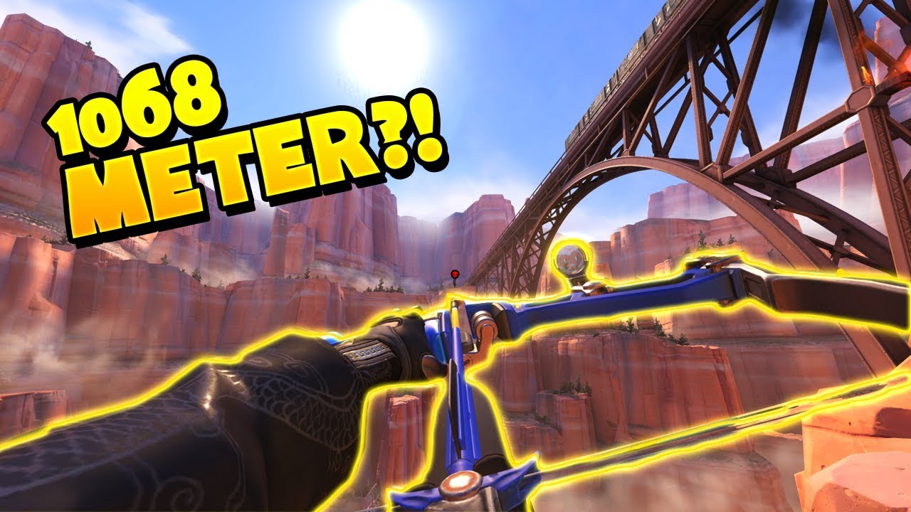 RARE 1068 Meter Headshot... - Overwatch 1000m Shots Montage - YouTube