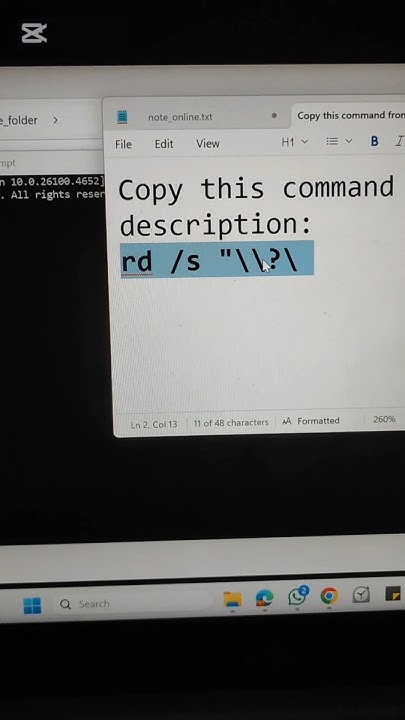 How to delete a corrupt file or folder? I can't delete a file at windows; can't find file path ...