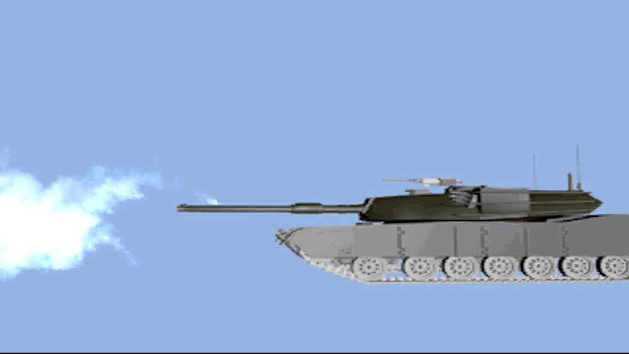Tank muzzle flash test - YouTube