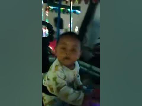 Baby athar sebelum bobo naik odong2 dulu sm om omi - YouTube