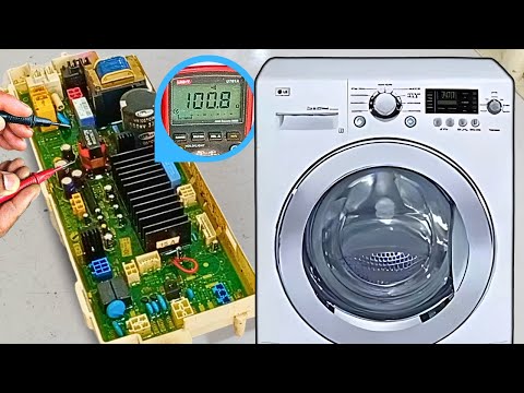 LG Inverter Washing Machine No Power Circuit Fix with Cold Test!