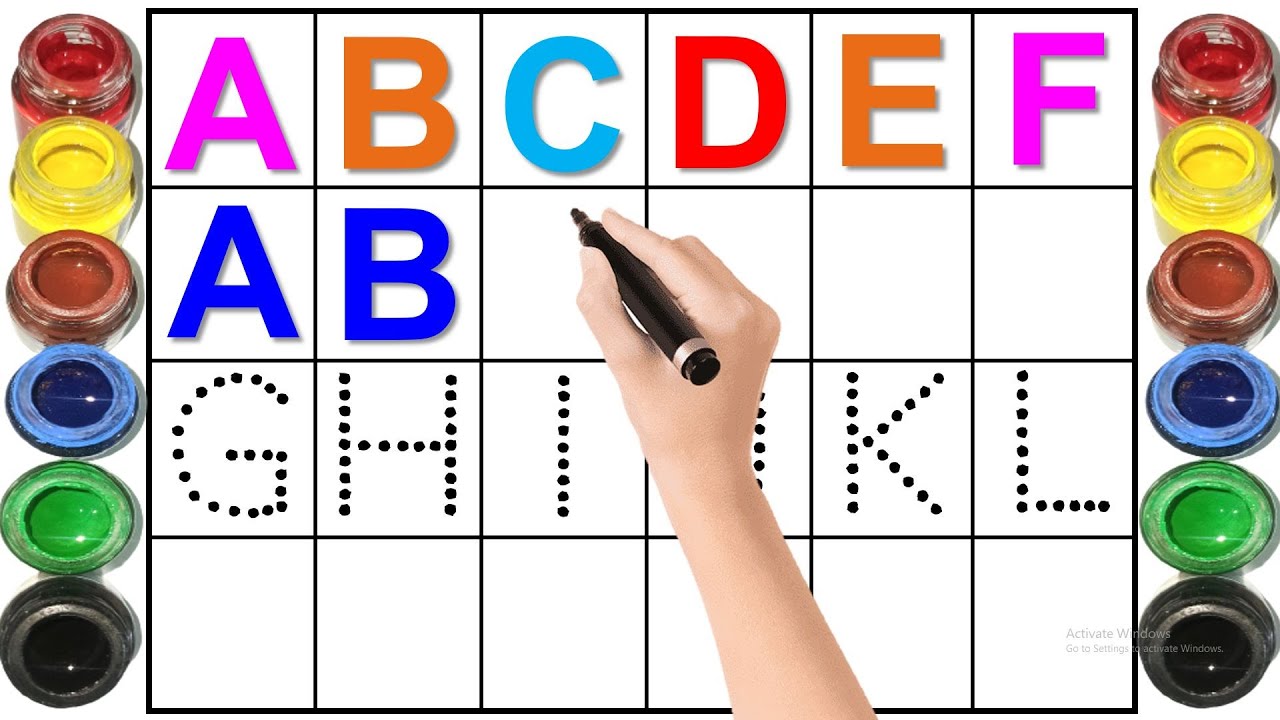 Phonics song, Alphabets, ABCD, A to Z kids learn, A for apple B for ...