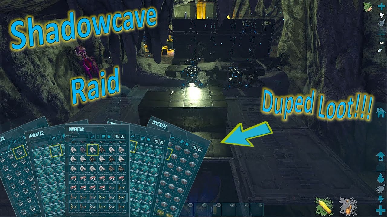 Shadowcave Raid & Fat Loot!!! | ARK Official PVP - YouTube