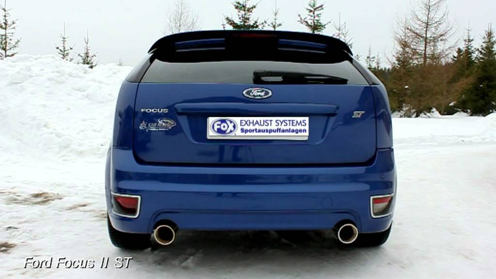 FOX Exhaust Ford Focus II ST - YouTube