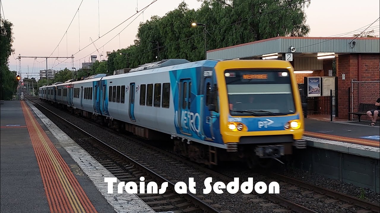 Trains at Seddon - YouTube