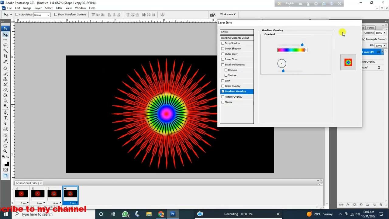 #phtoshop_tutorial How to make GIF Animation in Photoshop CS3 - YouTube