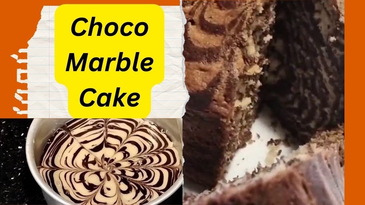 Soft marble butter cake /easy marble cake at home/how to make choco ...