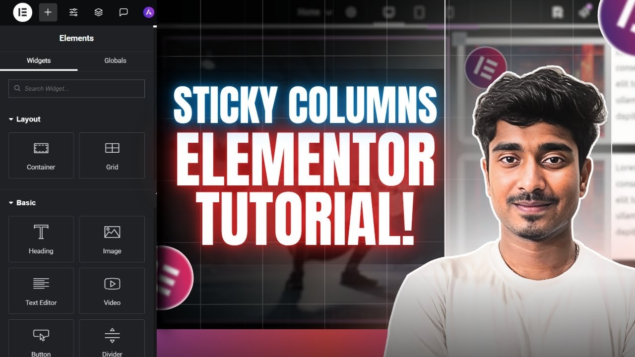 Elementor Sticky Columns Tutorial | Fixed Columns While Scrolling - YouTube