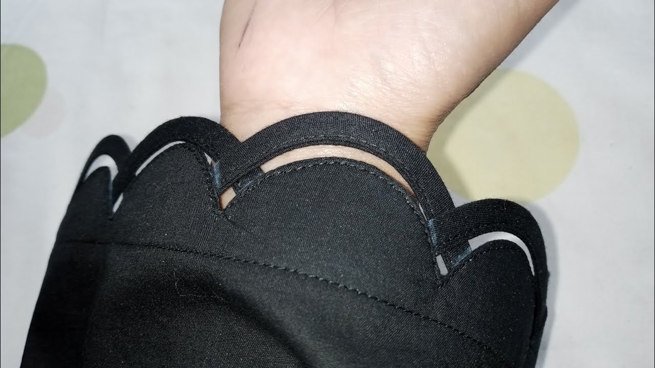 Beautiful cutwork and ring sleeves design|| cutting and stitching ...