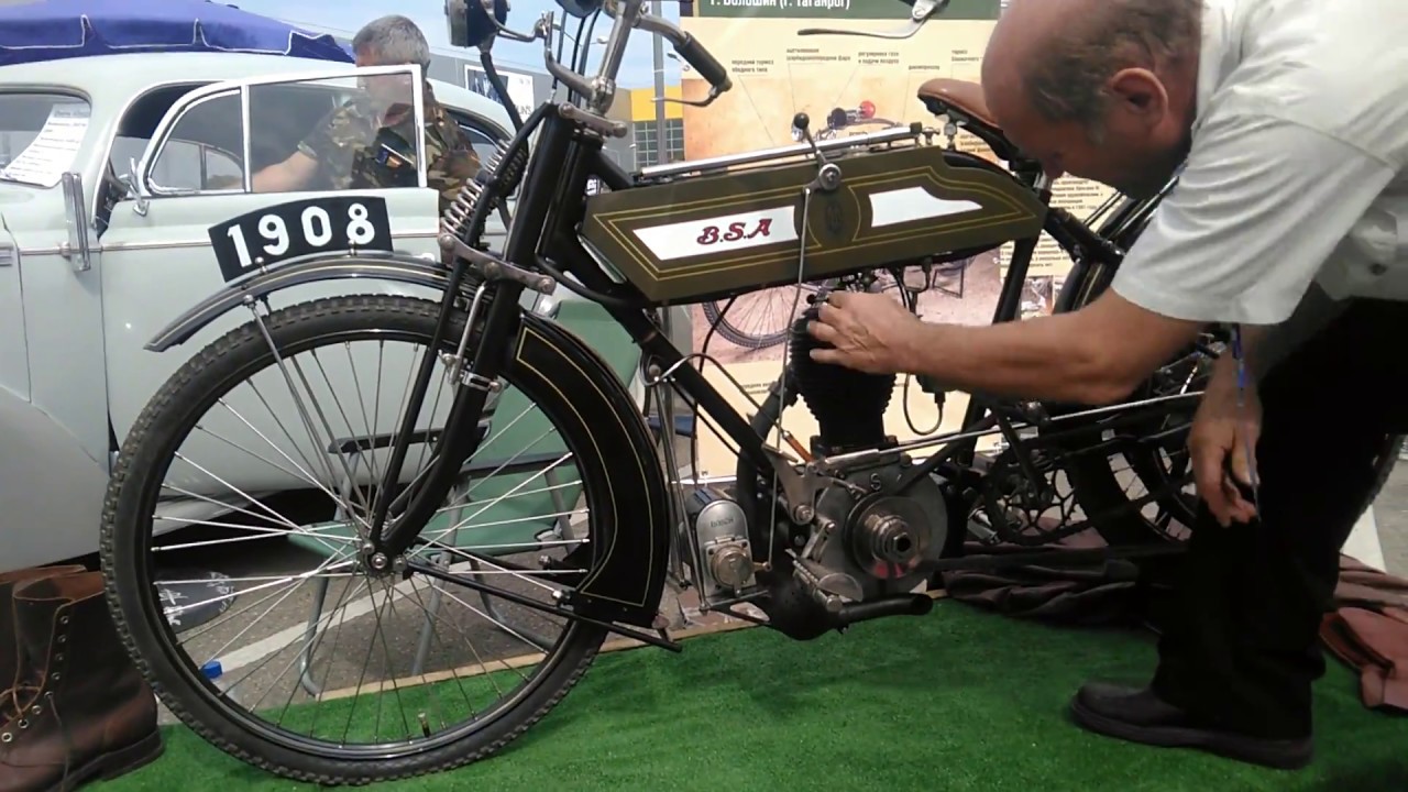 Мотоцикл BSA 1910 - YouTube