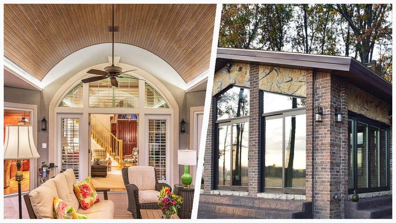 75 Luxury Porcelain Tile Sunroom Design Ideas You'll Love 😊 - YouTube