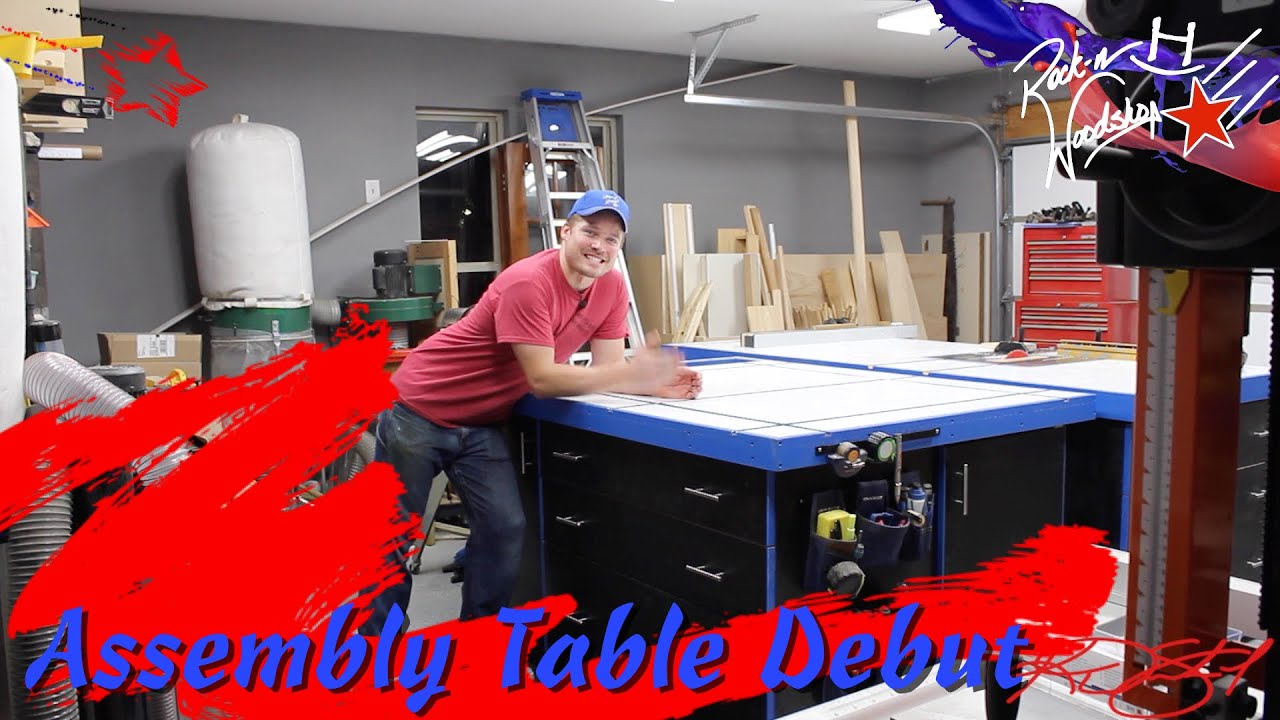 Assembly Table with Storage - YouTube