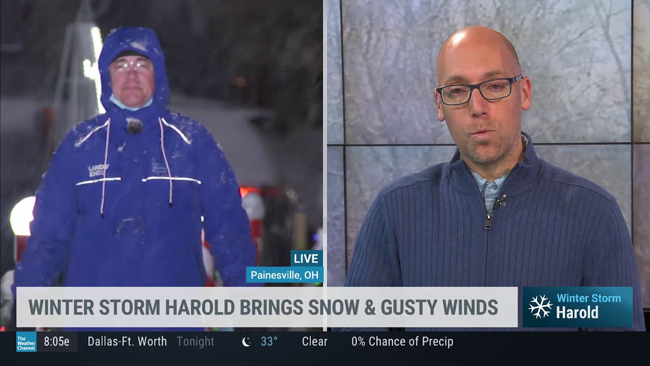 Mike Seidel TWC Christmas Eve Snow Painesville, OH 12-24-2020 - YouTube