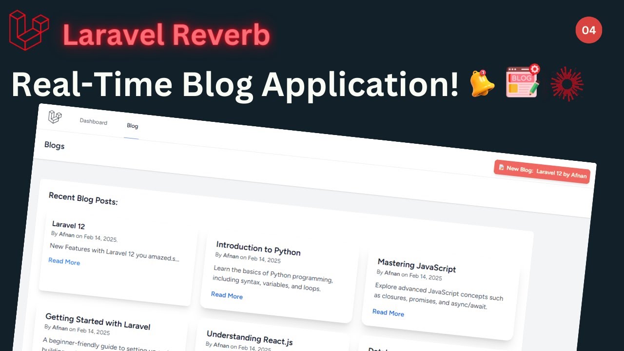 Laravel Reverb: Build a Live-Updating Blog with Real-Time Features! 🚀🔥 - YouTube