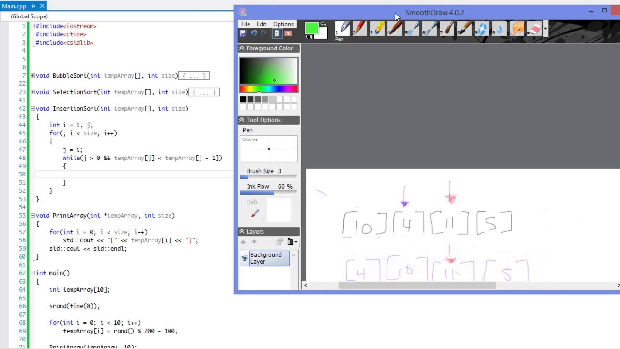 Algorithms Made Easy Tutorial 4 Insertion Sort Youtube 6057