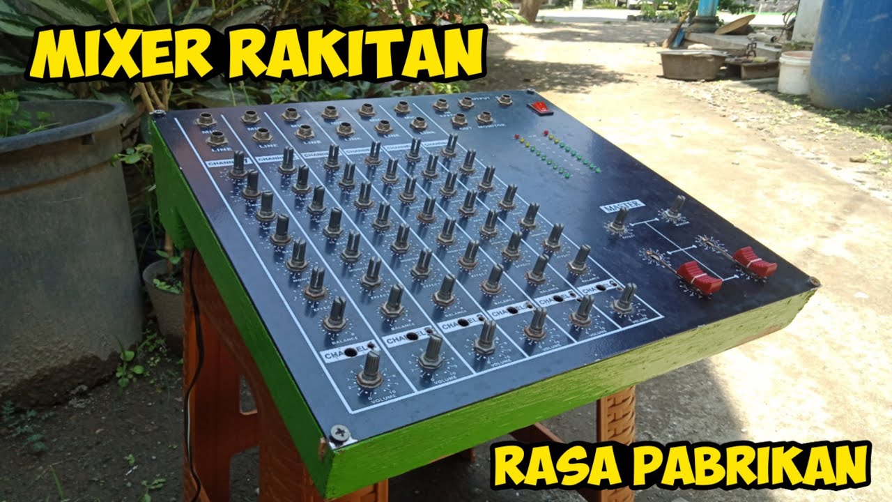 Bongkar + cek sound Mixer ombro rakitan 6 channel - YouTube