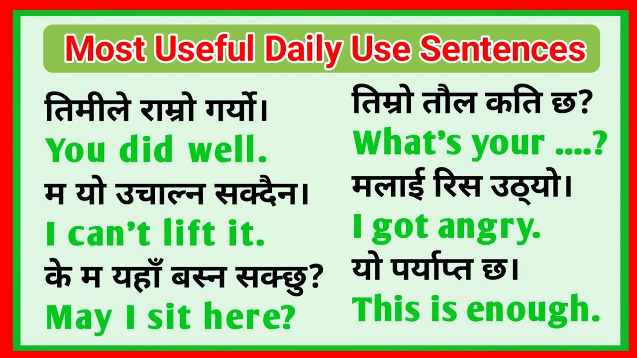 How to Talk in English I Daily Life | Learn English Sentences | Fast ...