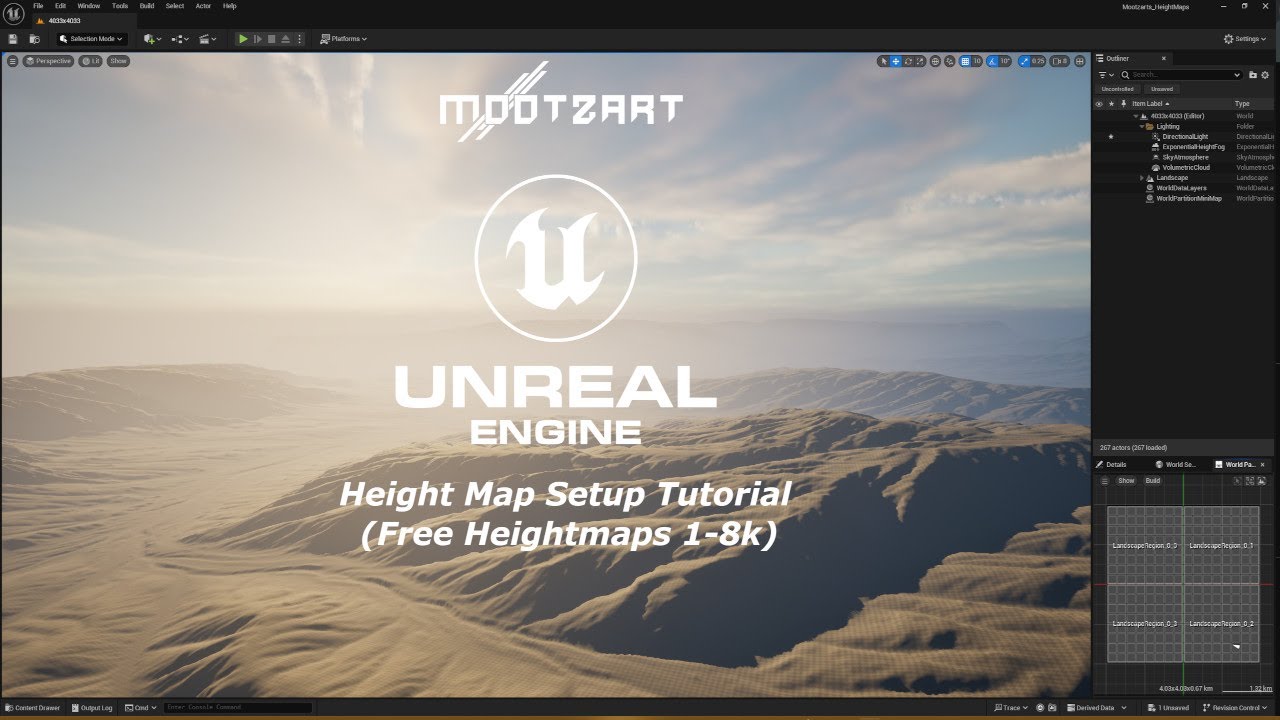 Unreal Engine 5 - Import 4k Heightmaps Tutorial Part 4 (Free Heightmaps) - YouTube